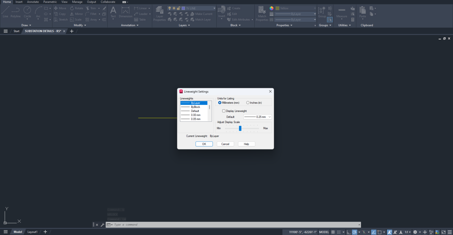 How to change line thickness in AutoCAD - Autocad Everything